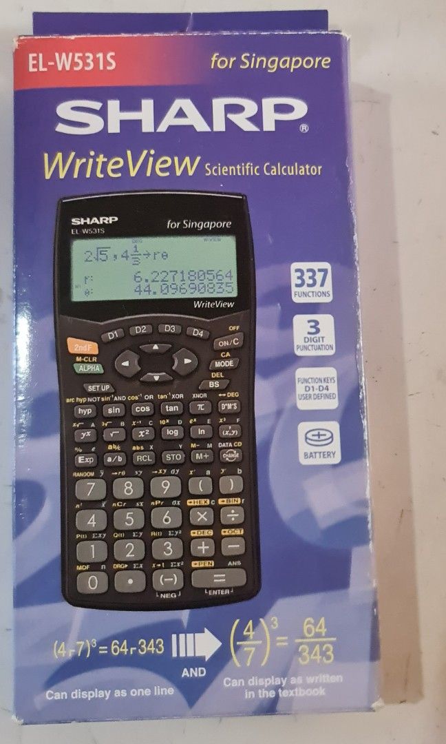 SHARP EL-W531S scientific calculator, Everything Else on Carousell