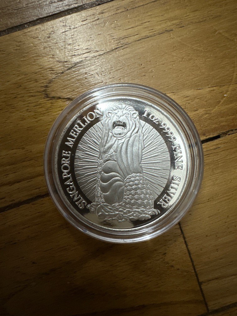 Singapore merlion 1 oz silver coin tianze gui lbma, Hobbies & Toys ...