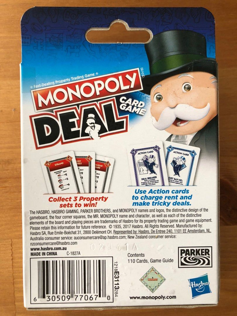 Small Monopoly card game, Hobbies & Toys, Toys & Games on Carousell