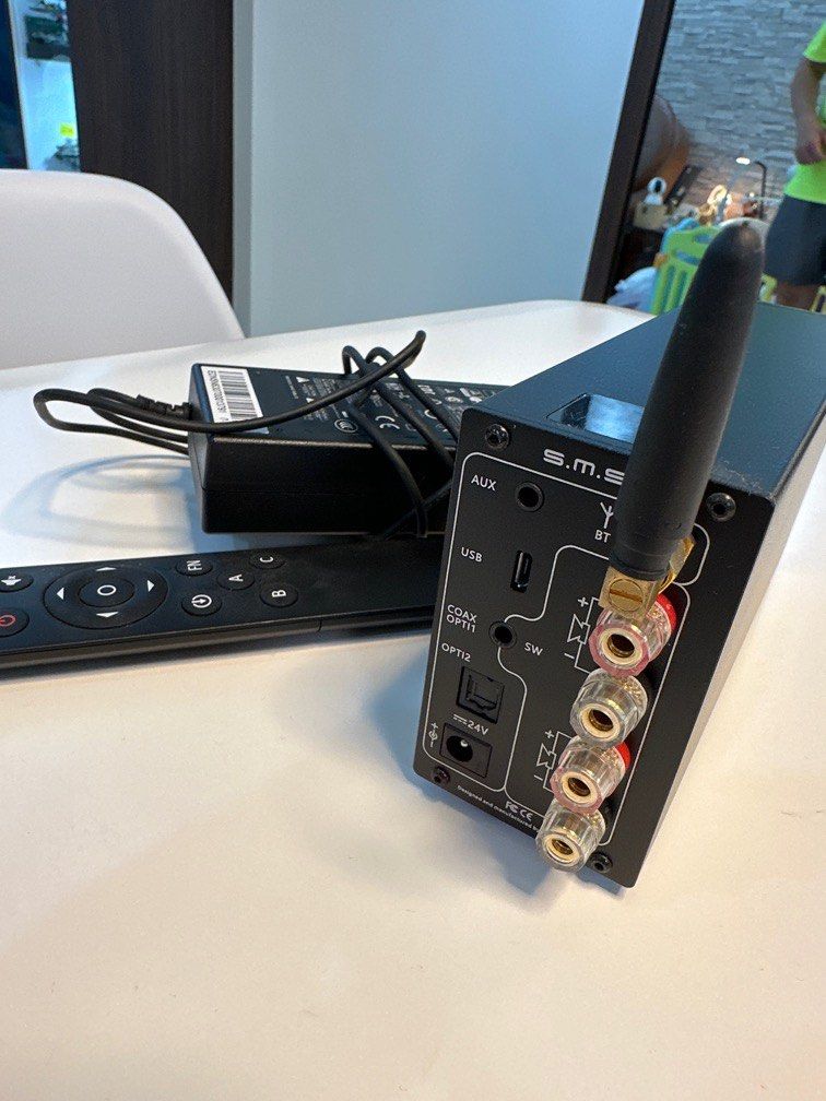 Smsl AD18 hi-go audio stereo amplifier with Bluetooth, Audio, Other Audio Equipment on Carousell