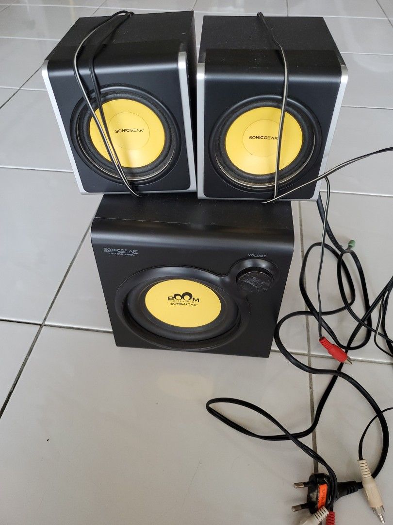 Sonic Gear TAT00320e Multimedia Subwoofer System, Audio, Soundbars ...