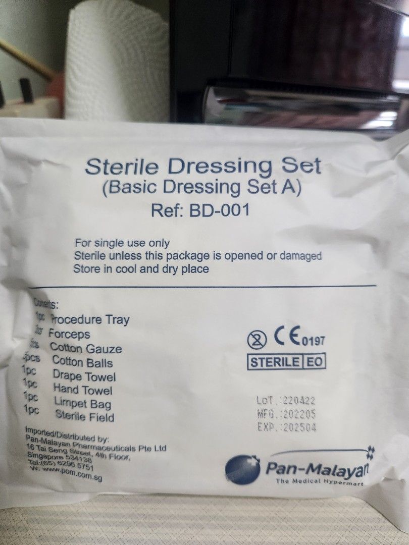 Sterile Dressing Set - Bundle of 10, Health & Nutrition, Medical ...