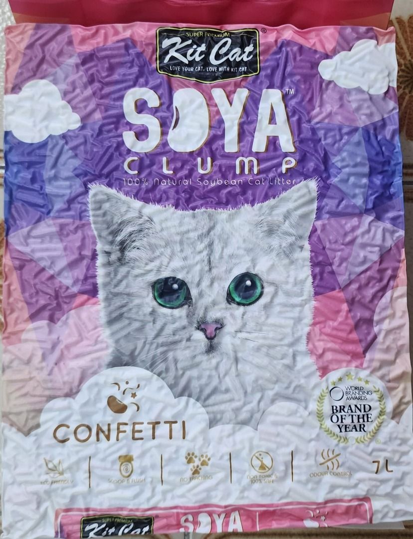Super Premium Kit Cat - Soya Clump / Soyabean Cat Litter, Pet Supplies ...