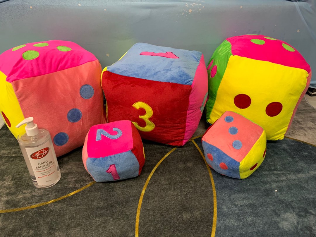 Supersized big cushion dice for kids , Hobbies & Toys, Toys & Games on ...