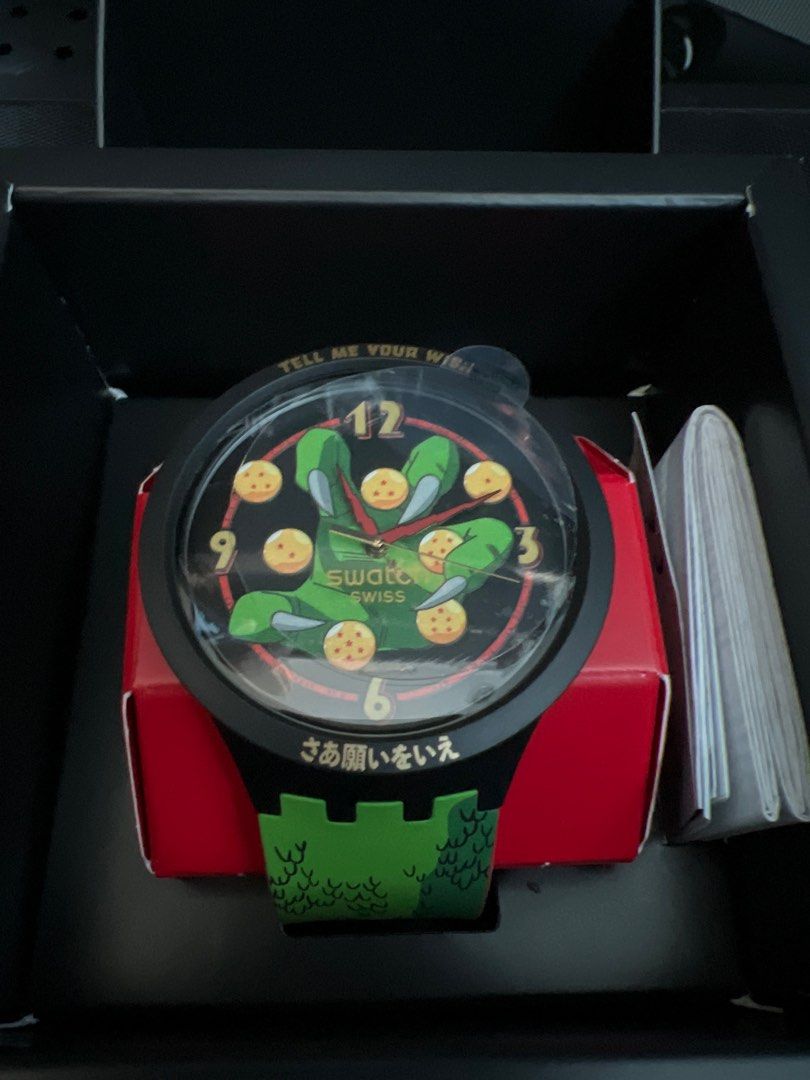 swatch x dragon ball z shenron, Luxury, Watches on Carousell
