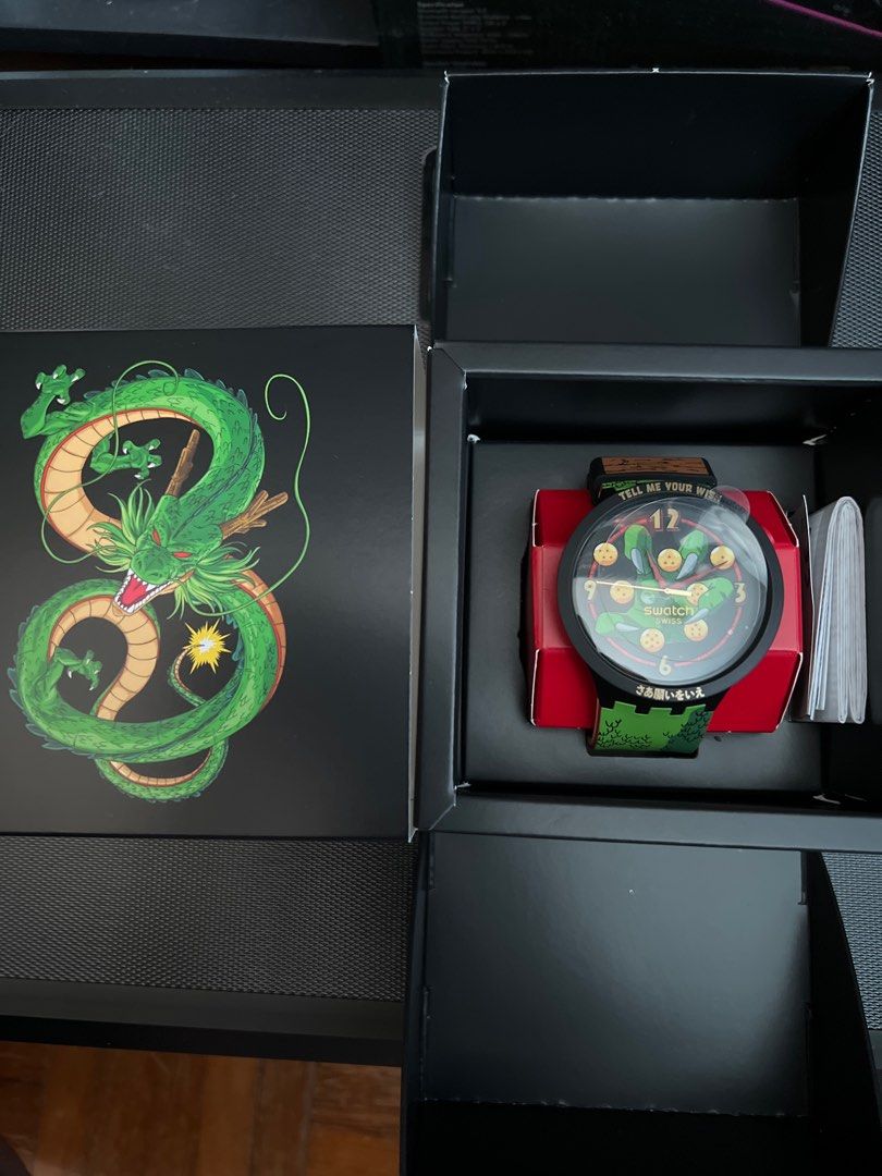 swatch x dragon ball z shenron, Luxury, Watches on Carousell