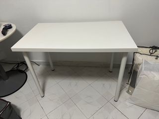 Table LINNMON 100 cm x 60cm with 2 set of legs, Furniture & Home Living ...