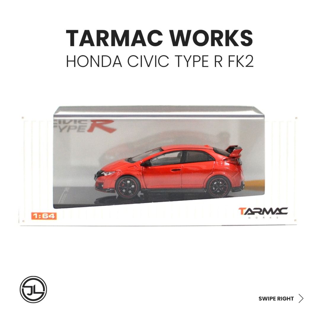TARMAC WORKS - HONDA CIVIC TYPE R FK2 (RED), Hobbies & Toys, Toys ...