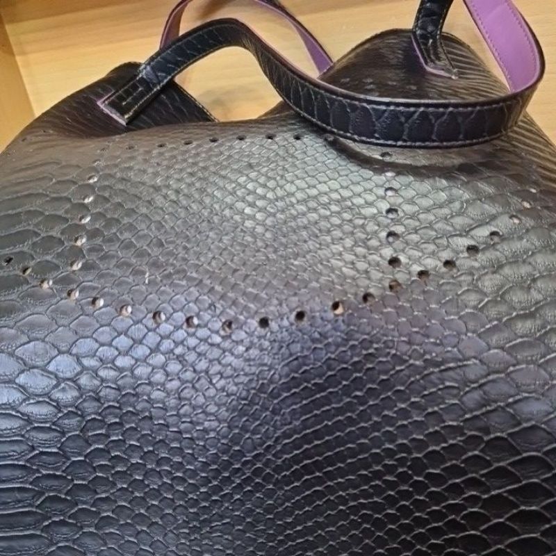 TAS HERMES SNAKE SKIN MOTIF, Fesyen Wanita, Tas & Dompet di Carousell