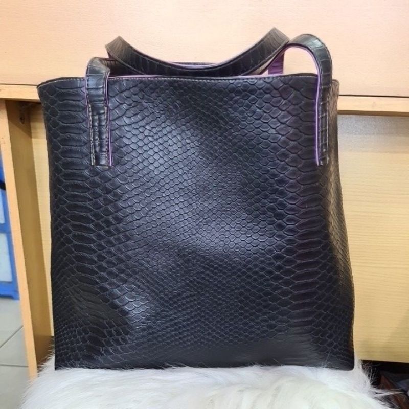 TAS HERMES SNAKE SKIN MOTIF, Fesyen Wanita, Tas & Dompet di Carousell