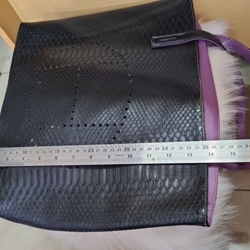 TAS HERMES SNAKE SKIN MOTIF, Fesyen Wanita, Tas & Dompet di Carousell