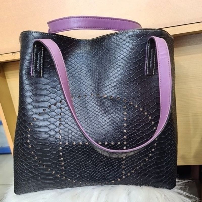 TAS HERMES SNAKE SKIN MOTIF, Fesyen Wanita, Tas & Dompet di Carousell