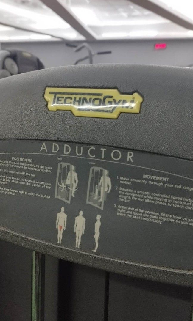 Technogym adductor machine, Sports Equipment, Exercise & Fitness ...