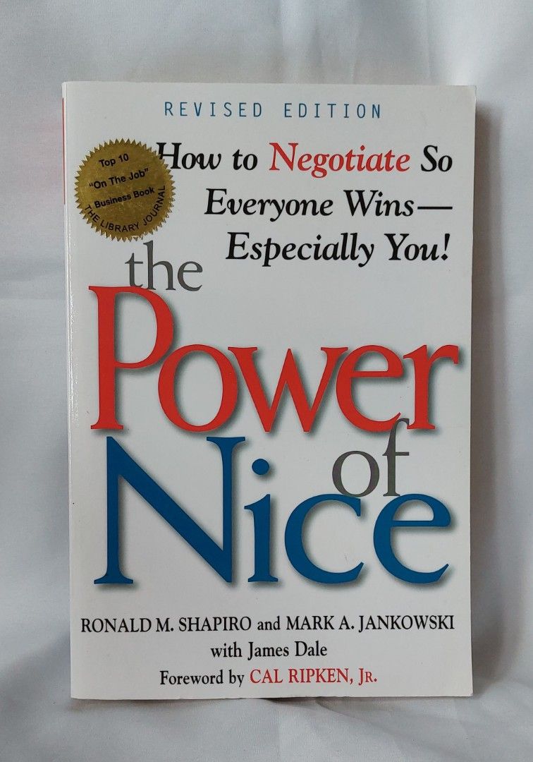 The Power of Nice by Ronald Shapiro & Mark Jankowski on Carousell