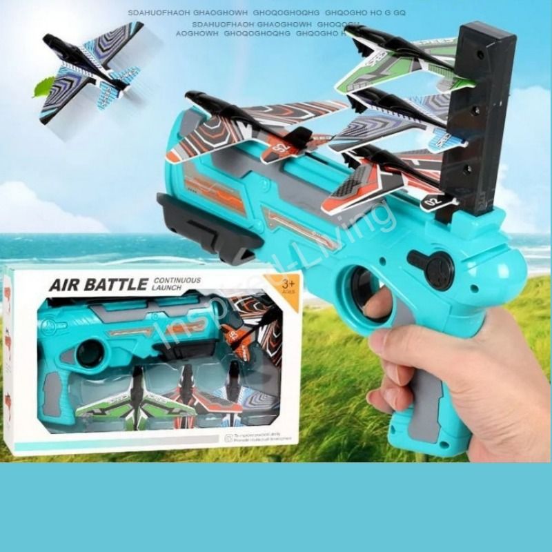 Toy Airplane Launcher Flying Gun, Babies & Kids, Infant Playtime on ...