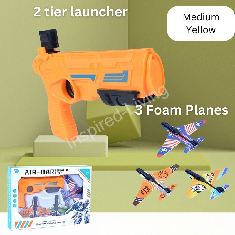 Toy Airplane Launcher Flying Gun, Babies & Kids, Infant Playtime on ...
