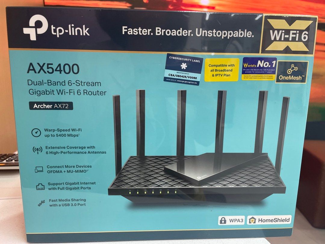 Tp link AX5400 Wifi-6 router BNIB, Computers & Tech, Parts ...