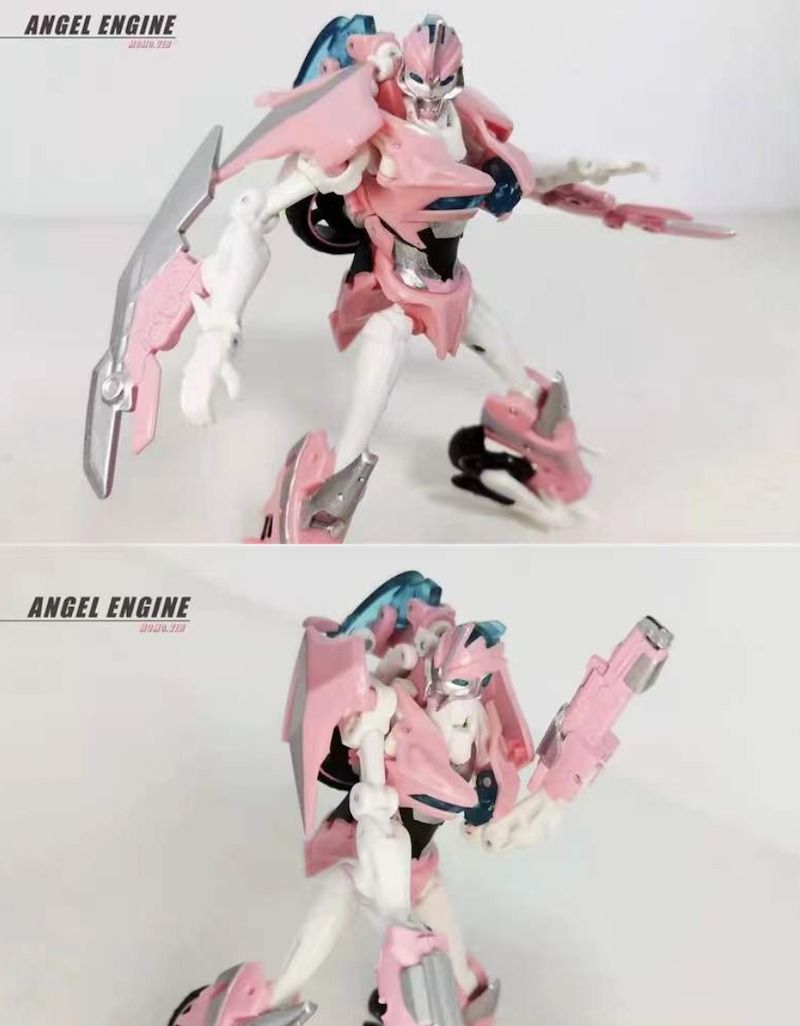 Transformation Angel Engine Arcee APC-Toys TFP Pink Momo Ver Motorcycle ...