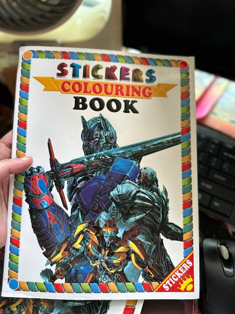 Transformers stickers coloring book goodie bag gift, Hobbies & Toys ...
