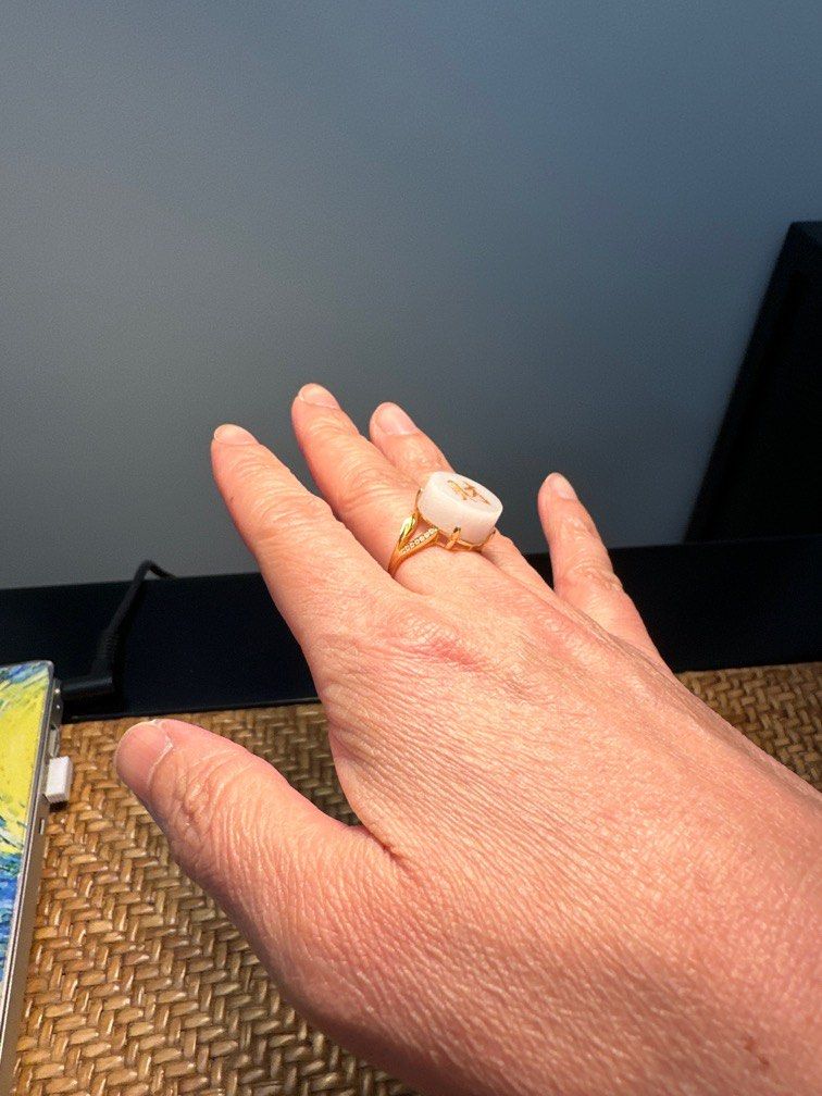 Type A jade Fortune Ring, Women's Fashion, Jewelry & Organisers ...