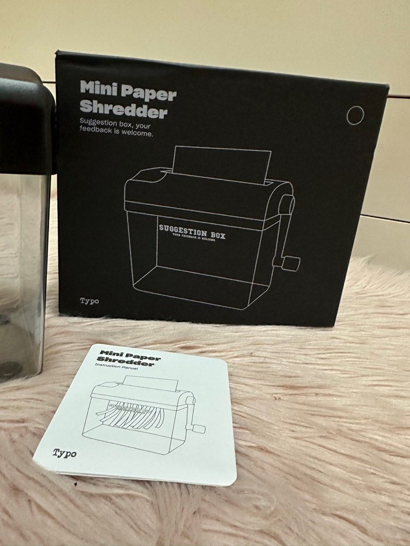 Typo Mini Paper Shredder, Hobbies & Toys, Stationary & Craft, Craft ...