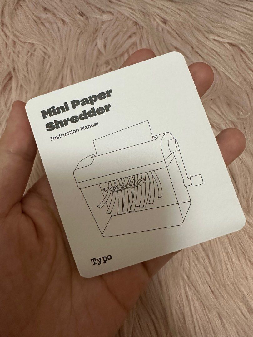 Typo Mini Paper Shredder, Hobbies & Toys, Stationary & Craft, Craft ...