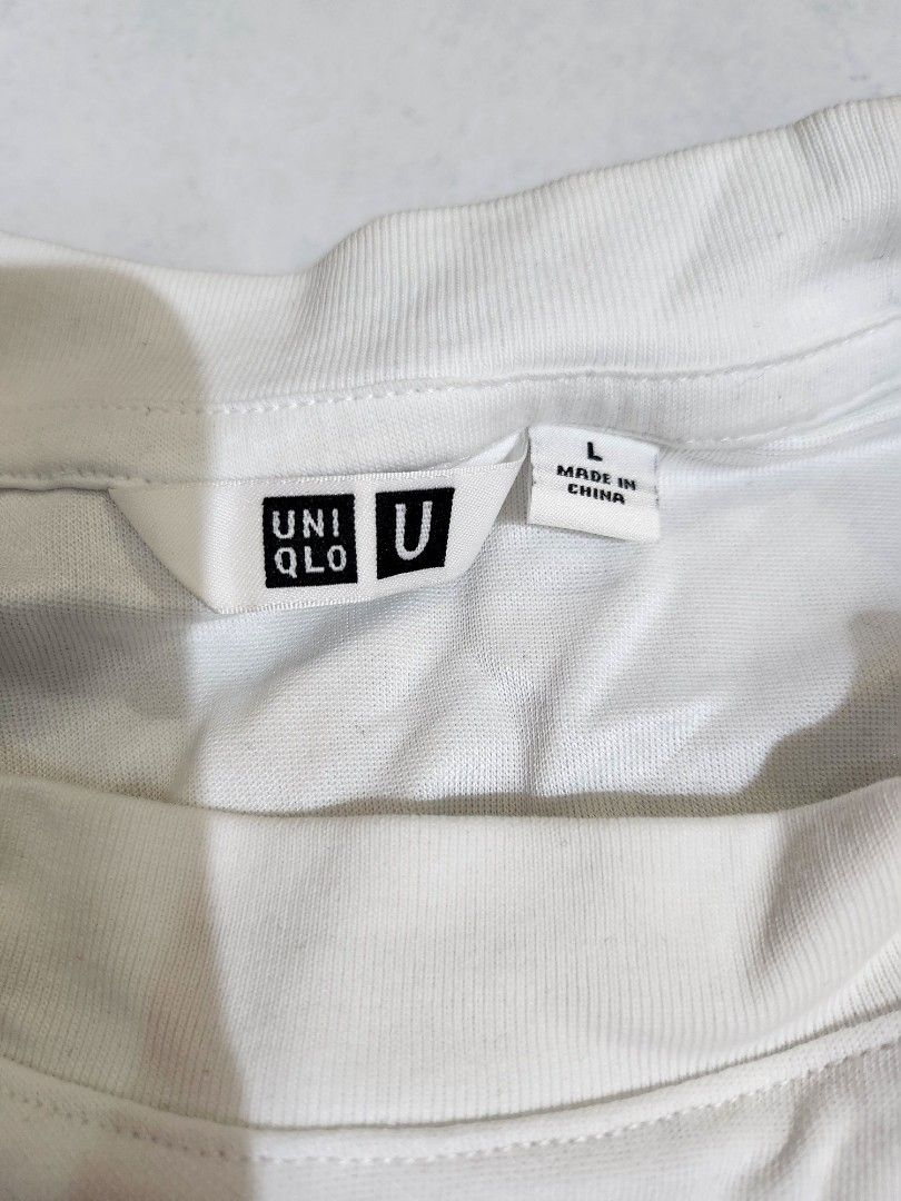 Uniqlo U Men - White Tee, Men's Fashion, Tops & Sets, Tshirts & Polo ...
