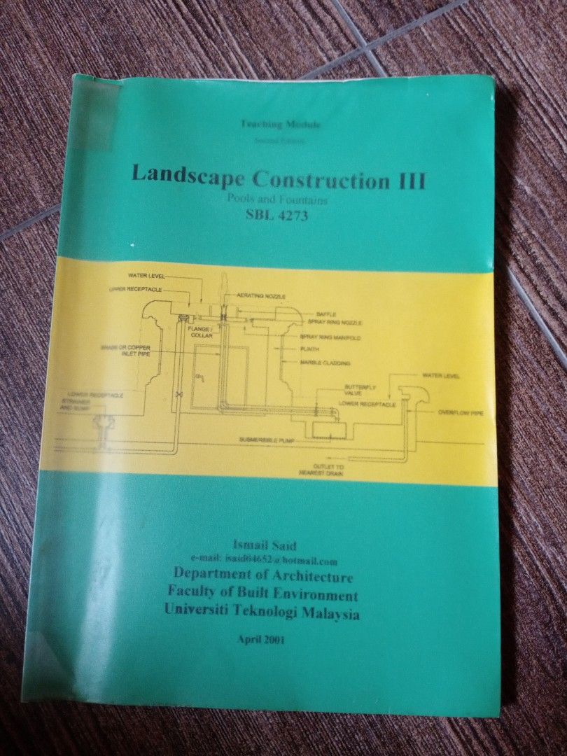 UTM Landscape Construction Teaching Module, Hobbies & Toys, Books ...