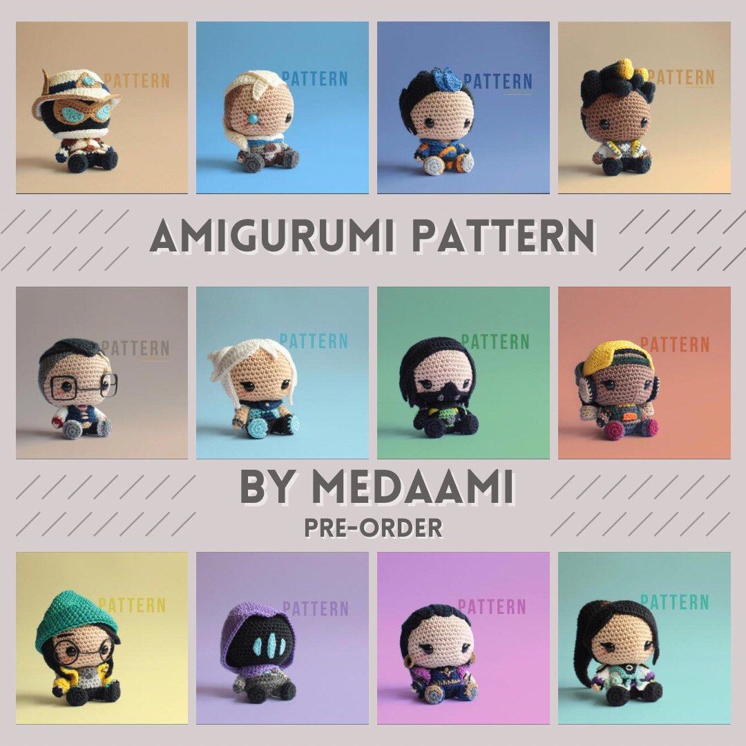VALORANT Amigurumi (Crochet) Doll / Stuffed Toys, Hobbies & Toys, Toys ...