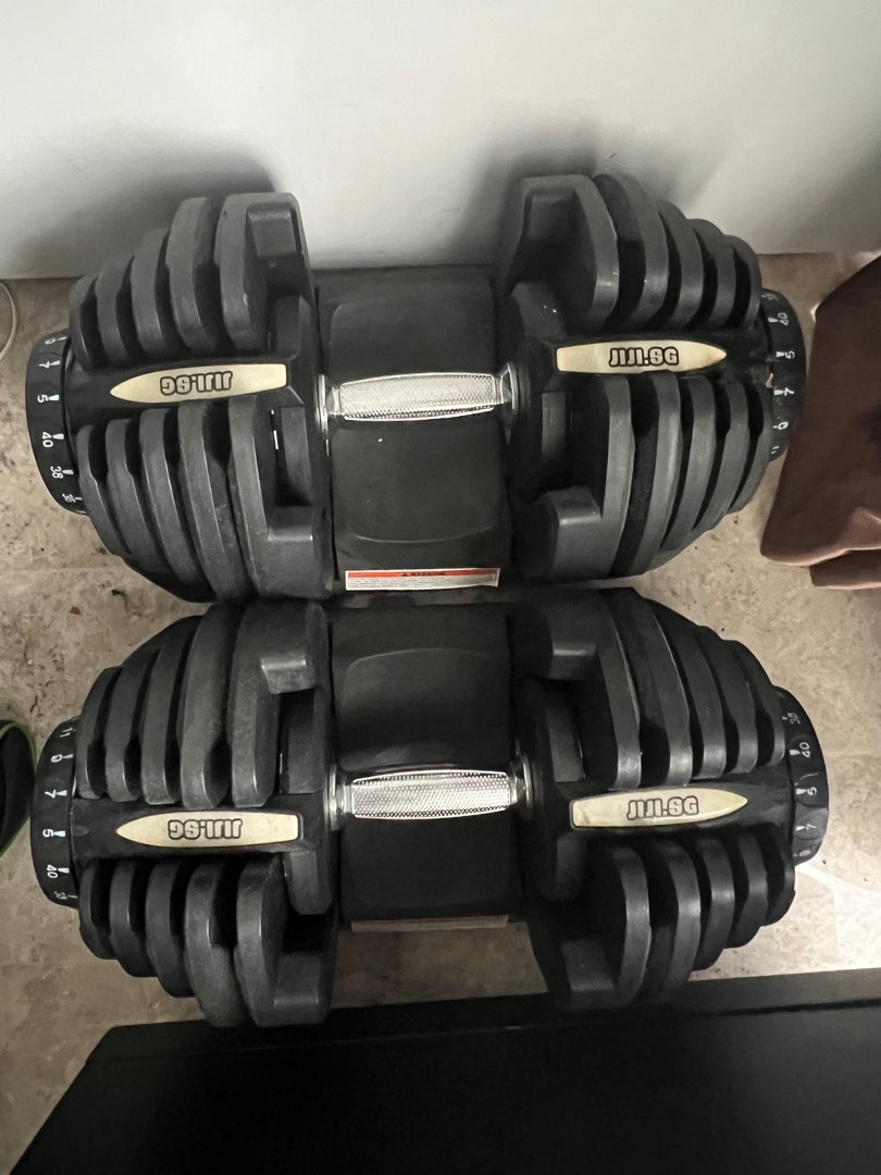 Variable Dumbbell up to 40 kg, Sports Equipment, Exercise & Fitness ...