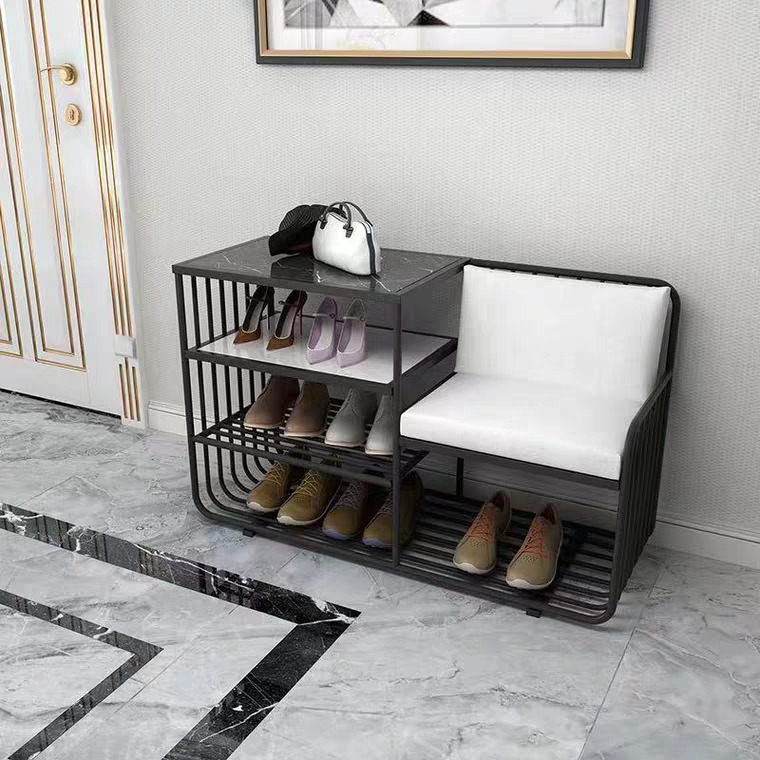 VEGA Modern Marble Shoe Cabinet Bench, Furniture & Home Living ...