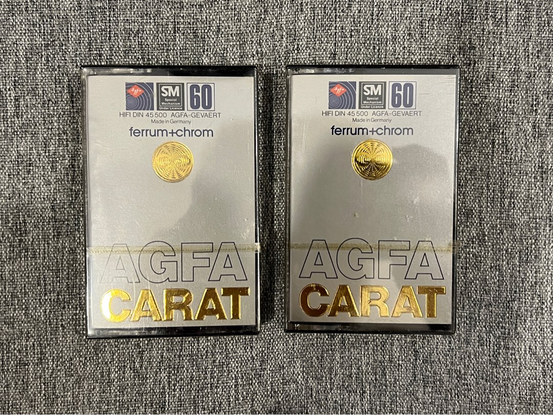Vintage AGFA Ferrum Chrome Cassette Tapes set of 2, Hobbies & Toys, Memorabilia & Collectibles ...