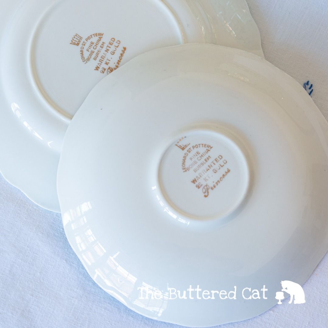 Vintage pastel green bone china tea trio in the ' Princess ' pattern ...