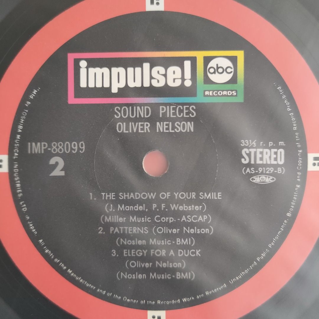 VINYL / OLIVER NELSON / SOUND PIECES / IMPULSE! / STEVE KUHN / RON ...