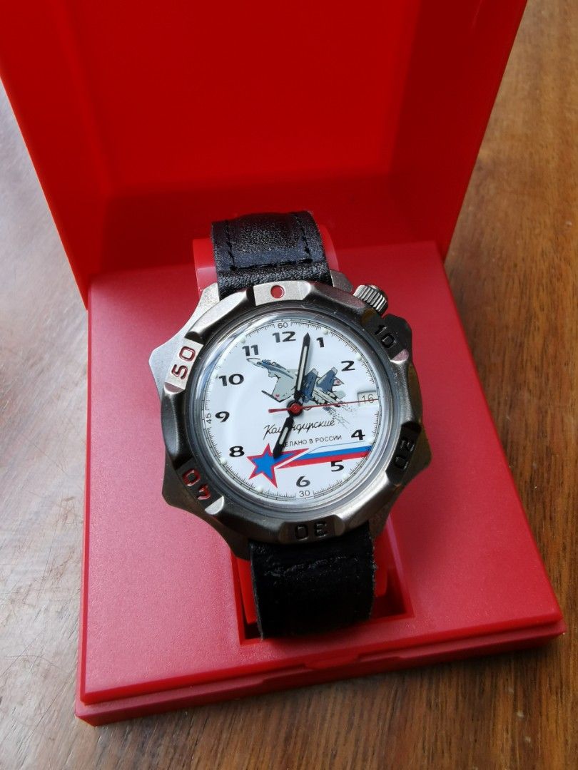 Vostok Komandirskie Fighter Jet Mechanical Watch, Men's Fashion ...