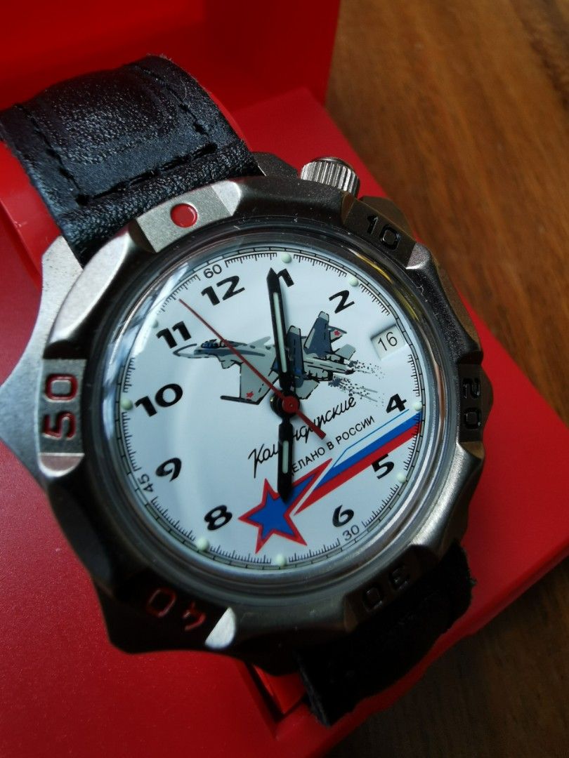 Vostok Komandirskie Fighter Jet Mechanical Watch, Men's Fashion ...