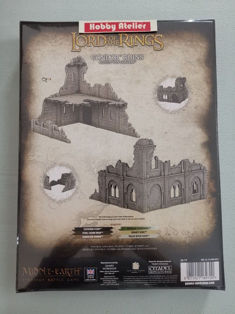 Warhammer LOTR Middle Earth Gondor Ruins, Hobbies & Toys, Toys & Games on Carousell
