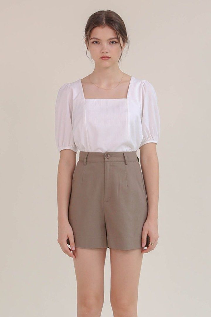 Willow label OLIVIA TIE BACK TOP WHITE, Women's Fashion, Tops, Blouses ...