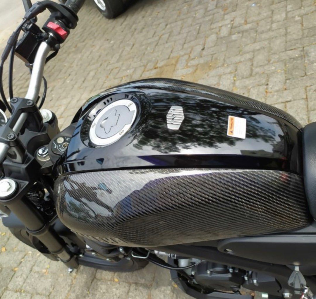 Xsr tank cover carbon Kevlar, Motorcycles, Motorcycle Accessories on ...