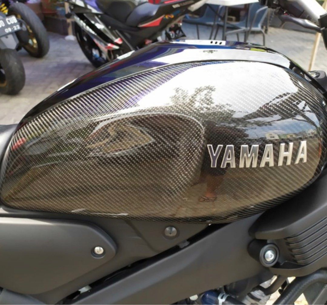Xsr tank cover carbon Kevlar, Motorcycles, Motorcycle Accessories on ...