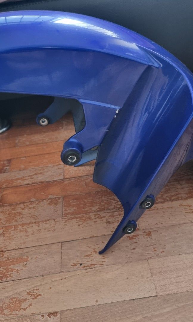 Yamaha R 15 R15 V3 front fender front mudguard mud guard blue ...