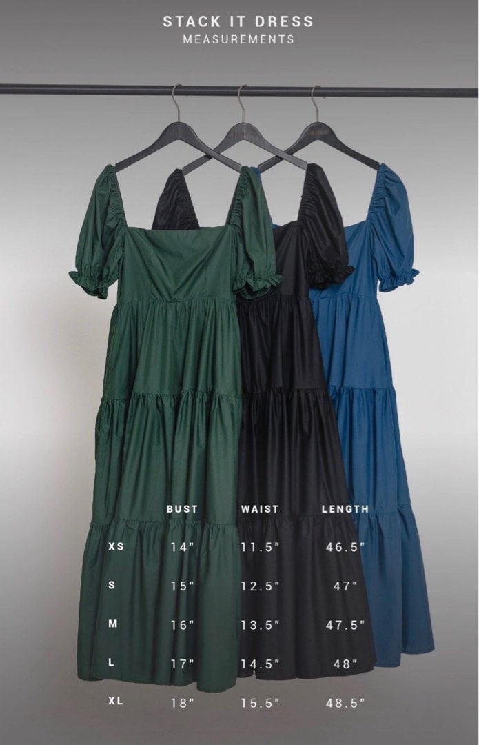 YHF Stack It Dress (Black), Women's Fashion, Dresses & Sets, Dresses on ...