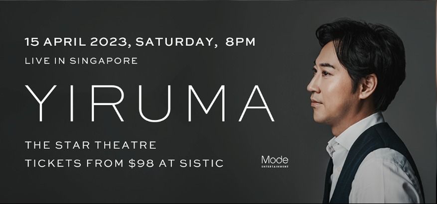 Yiruma 2023 concert ticket, Tickets & Vouchers, Event Tickets on Carousell