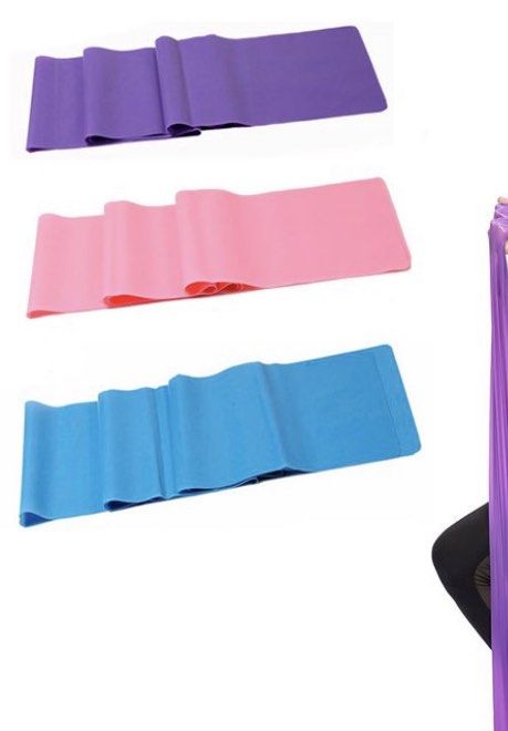 Yoga Band, Block, Wheel - resistance elastic strength building ...