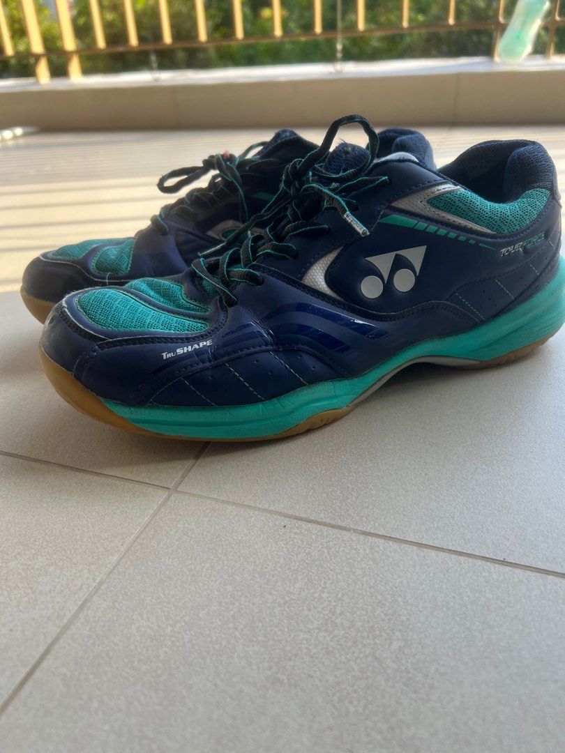 Yonex tour force tru shape blue badminton shoe, Sports Equipment, Sports & Games, Racket & Ball ...