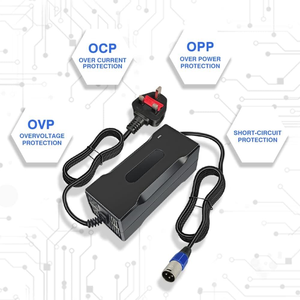 YZPOWER 29.4V Mobility Scooter Charger For 24V 4A Lithium Battery Pack ...