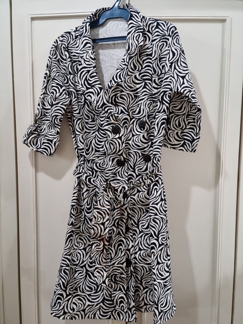 Zebra office dress on Carousell