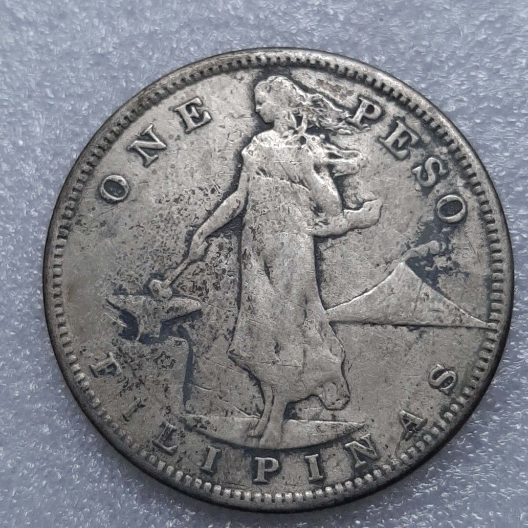 1911-S ONE PESO US-PHILIPPINE COLLECTIBLE SILVER COIN, Hobbies & Toys ...
