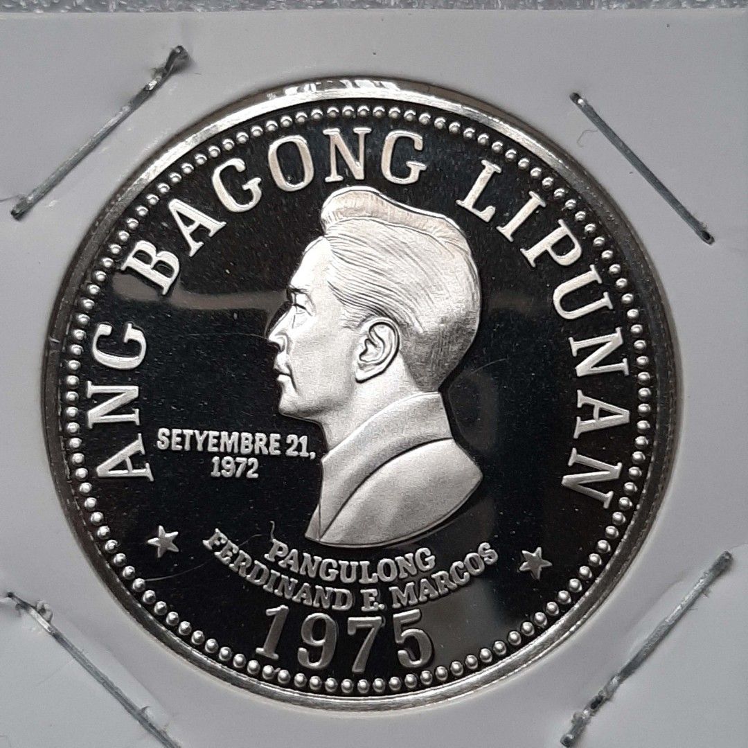 1975 50P PROOF FERDINAND MARCOS SILVER, Hobbies & Toys, Memorabilia ...