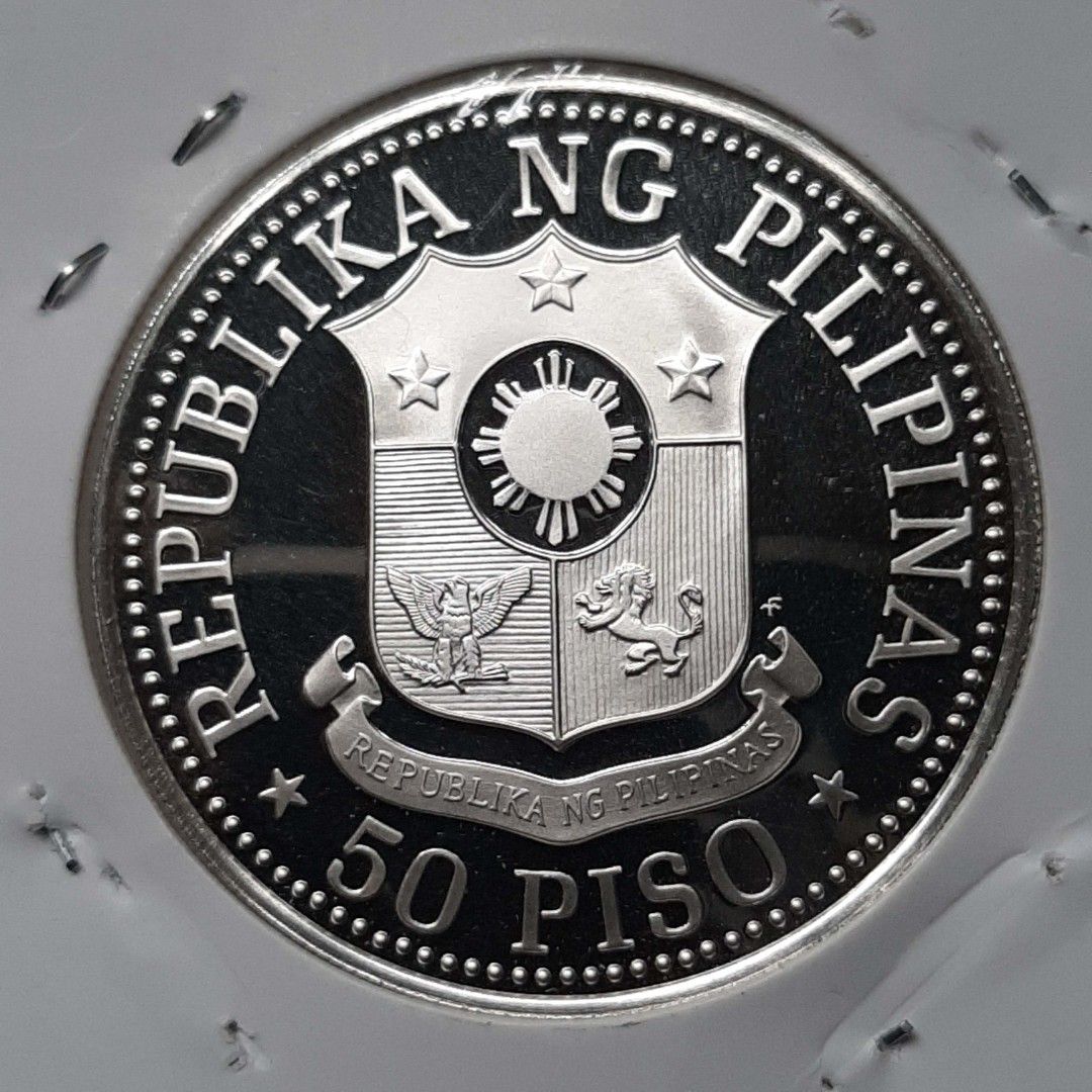1975 50P PROOF FERDINAND MARCOS SILVER, Hobbies & Toys, Memorabilia ...